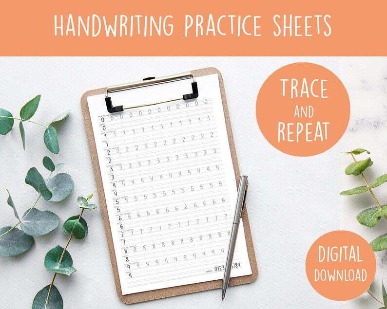 Printable Handwriting Worksheet, Hand Lettering, Handwriting Practice ...