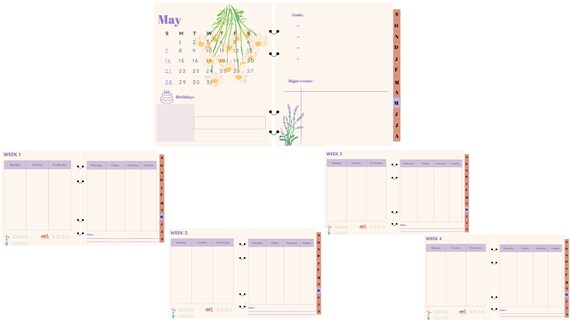 Digital Planner 2022-2023 - Etsy