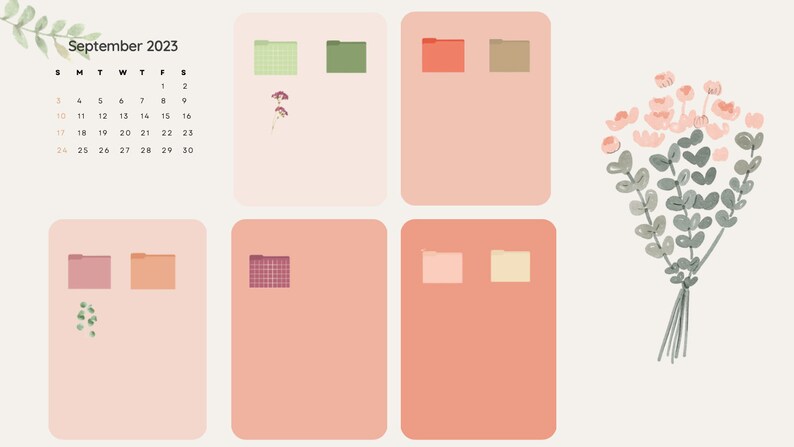 Desktop Wallpaper Organize Minimalist - Etsy