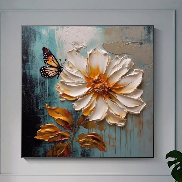 Butterfly Textured Painting - Etsy