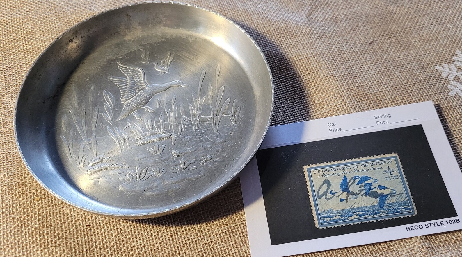 Pewter Mallard Duck Dish US Dept. of Interior Migratory Bird - Etsy