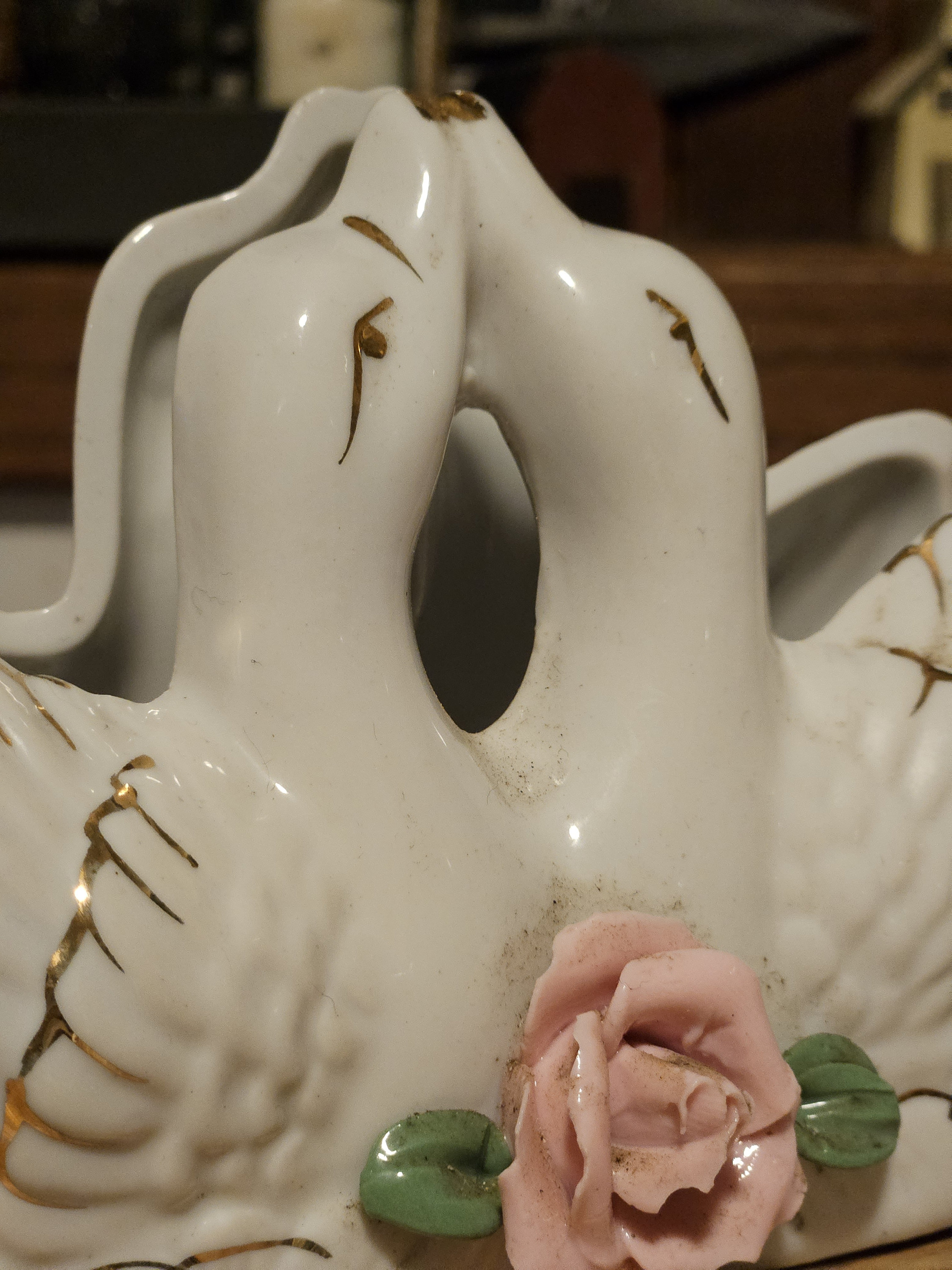 Vintage Ceramic Swan Napkin Holder Antique Swan Table Top Napkin or ...