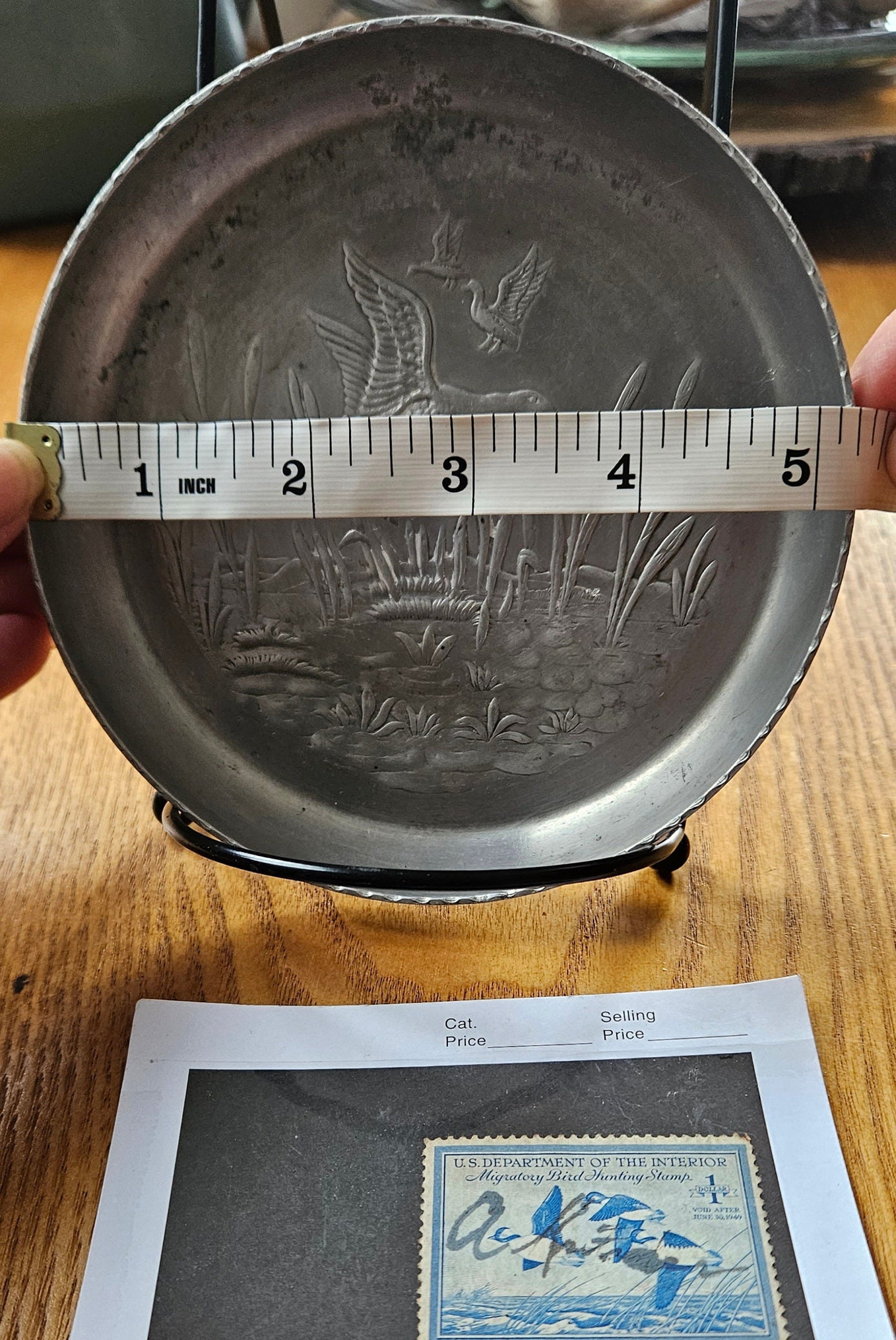 Pewter Mallard Duck Dish US Dept. of Interior Migratory Bird - Etsy