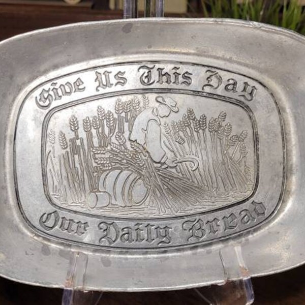 Give Us This Day Our Daily Bread Vintage Plate - Etsy