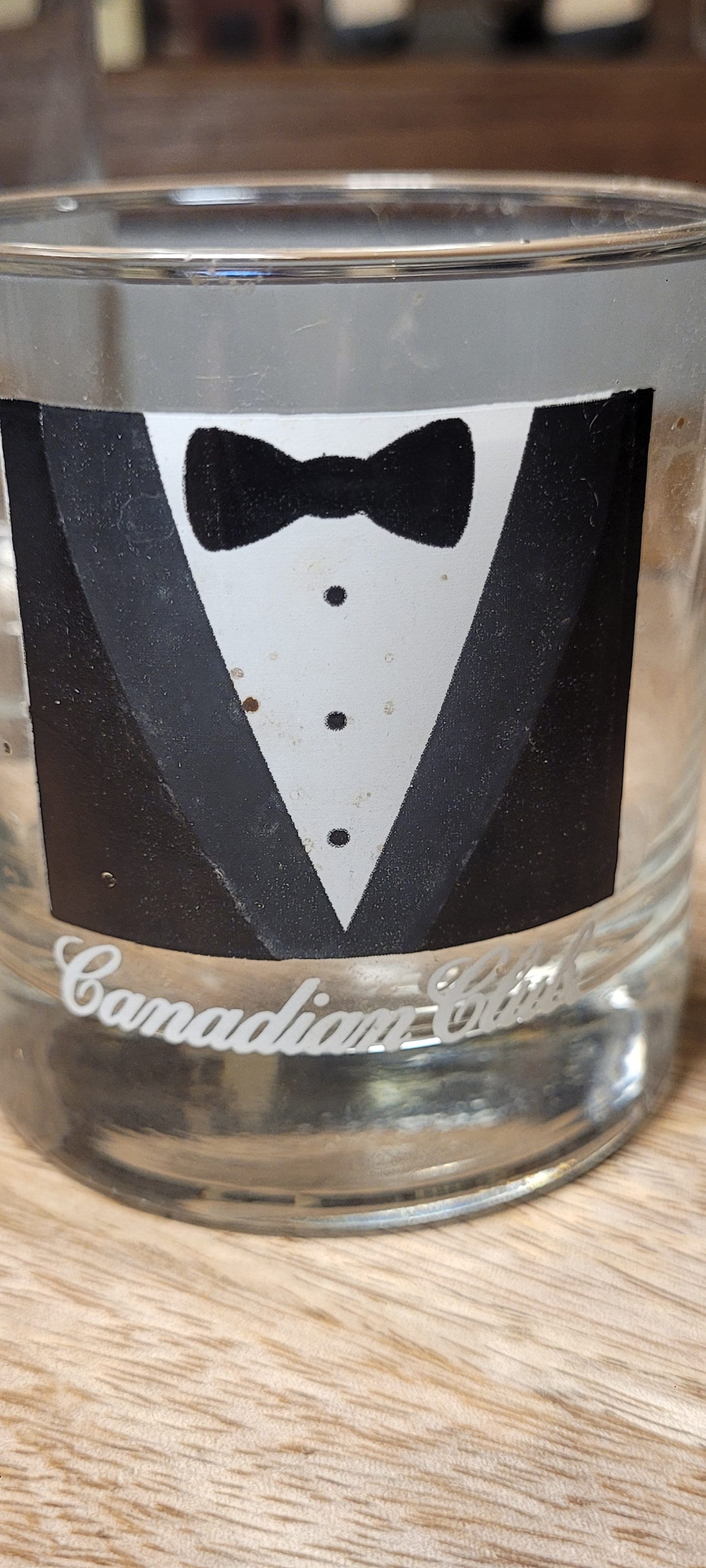 Canadian Club Bar Glasses Vintage Bar Glasses Canadian Club Tuxedo ...