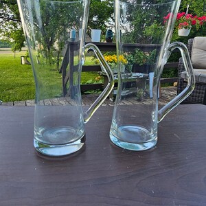 Set of Two 2 German Beer Glasses Fine Glass Beer Stein Made in Germany ...