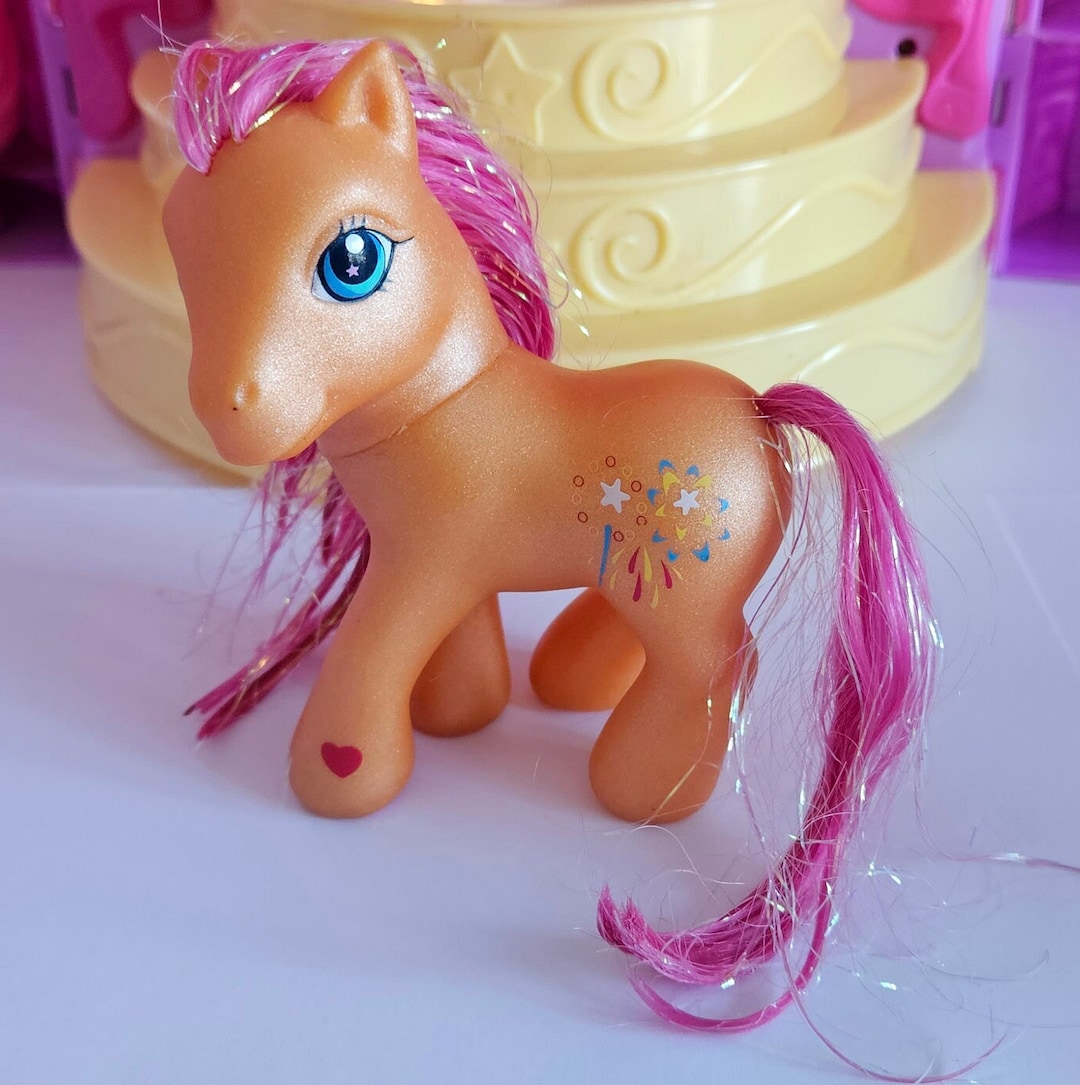 MLP My Little Pony Sparkleworks G3 2002 Glitter Mane Tail Fireworks - Etsy
