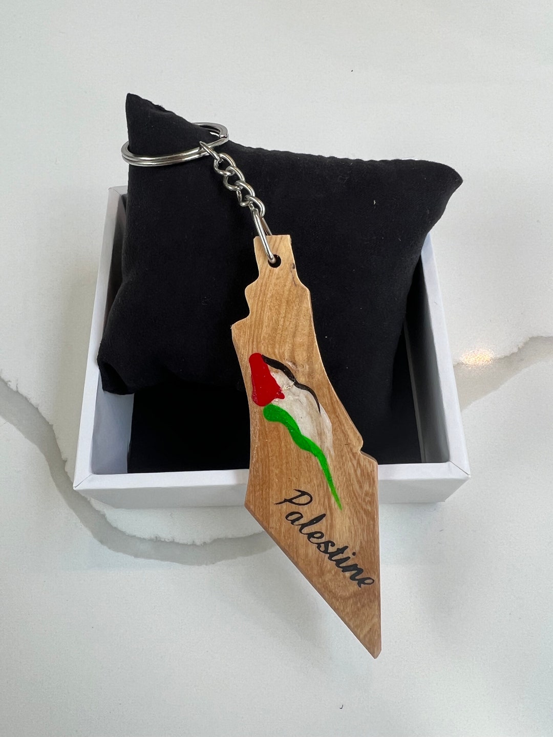 Palestine Key Chain - Palestine Wooden Map - Palestine Design ...