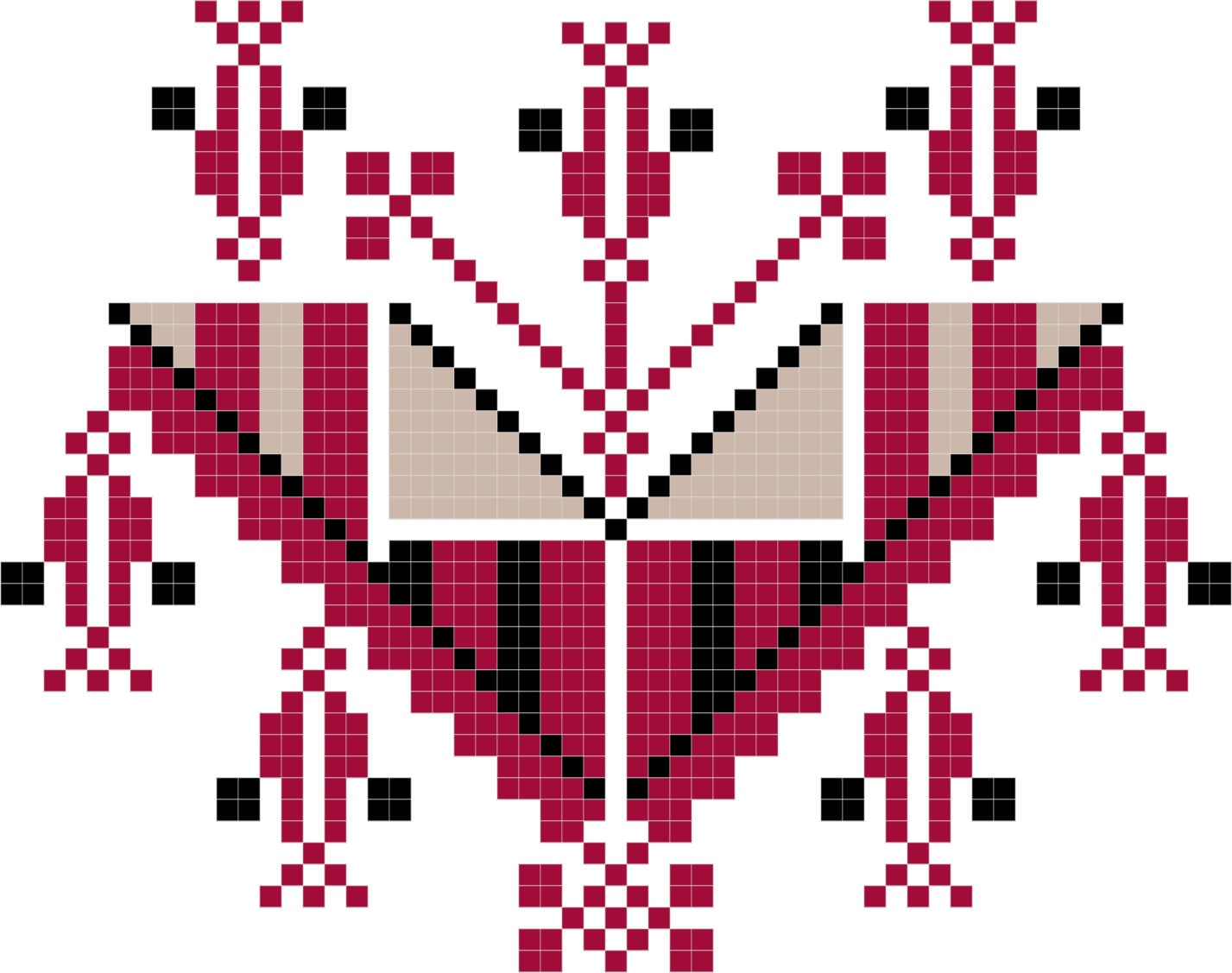 Cross Stitch Pattern for Necklace Cypress Pendant Qiladet Saro ...