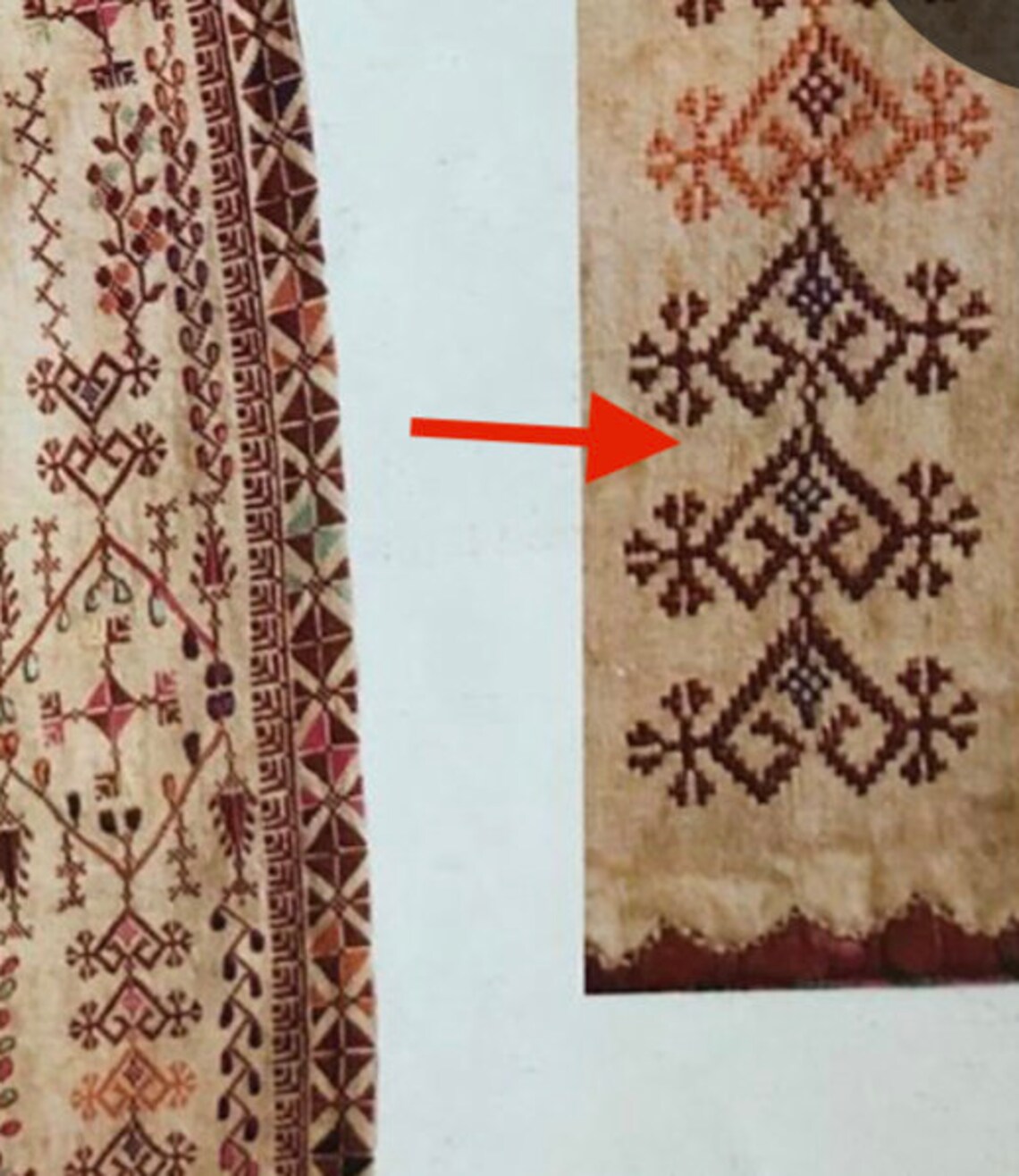 Cross Stitch Pattern for Almond Vine Tree Loz Palestinian Embroidery ...