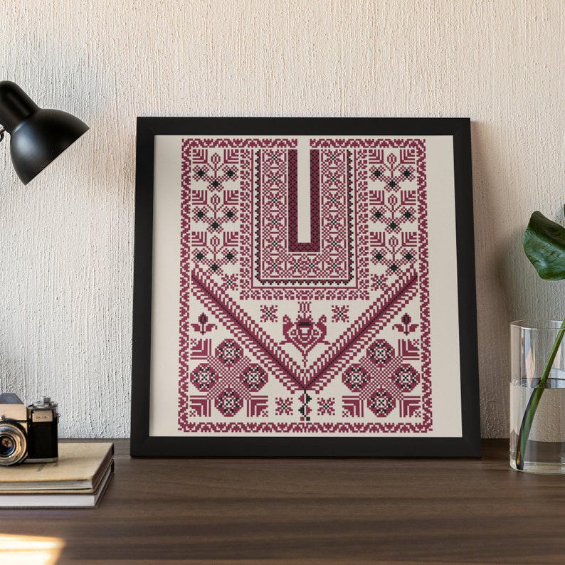 Palestinian Embroidery Motifs KABBA Qabah Pattern Fashion Ramallah City ...