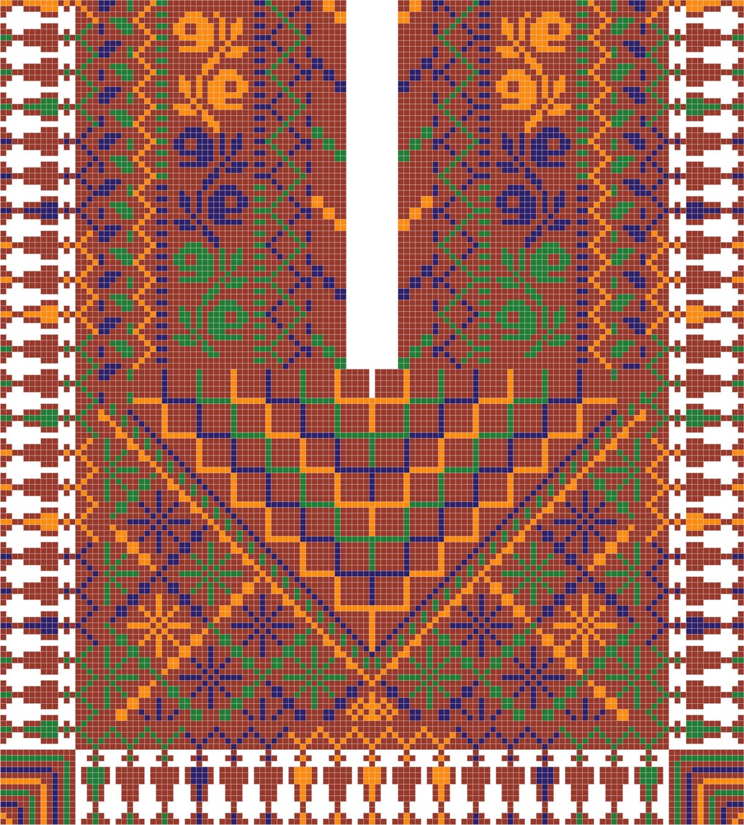 Palestinian Embroidery Motif KABBA Qabah Pattern Fashion Jaffa Yafa ...