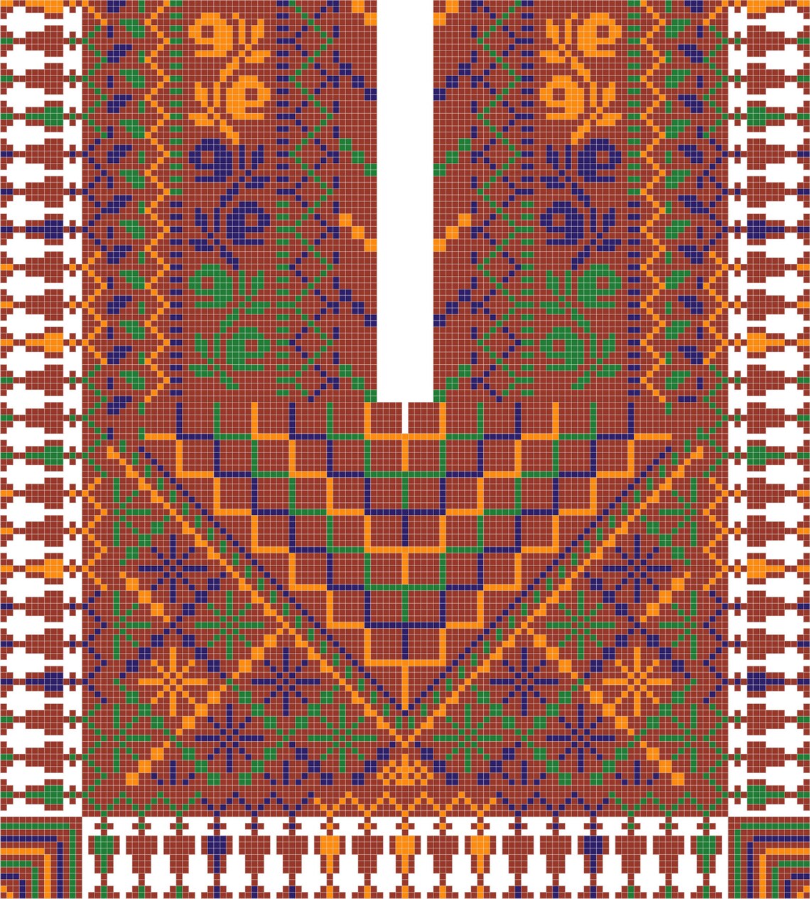 Palestinian Embroidery Motif KABBA Qabah Pattern Fashion Jaffa Yafa ...