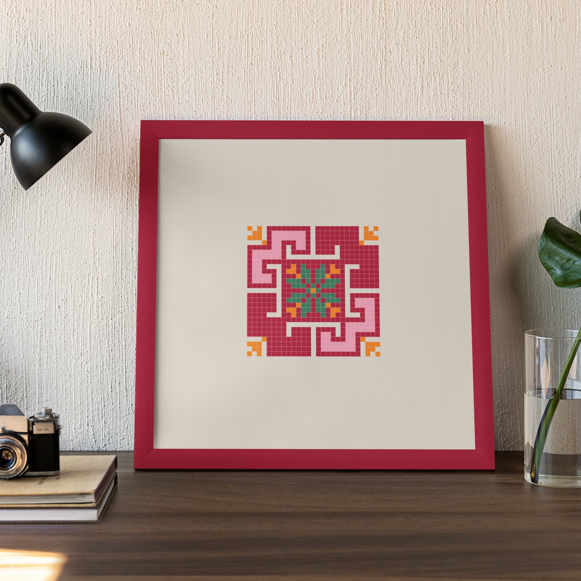 Cross Stitch Pattern for Pasha's Tent Khaimat Al Pasha Palestinian ...