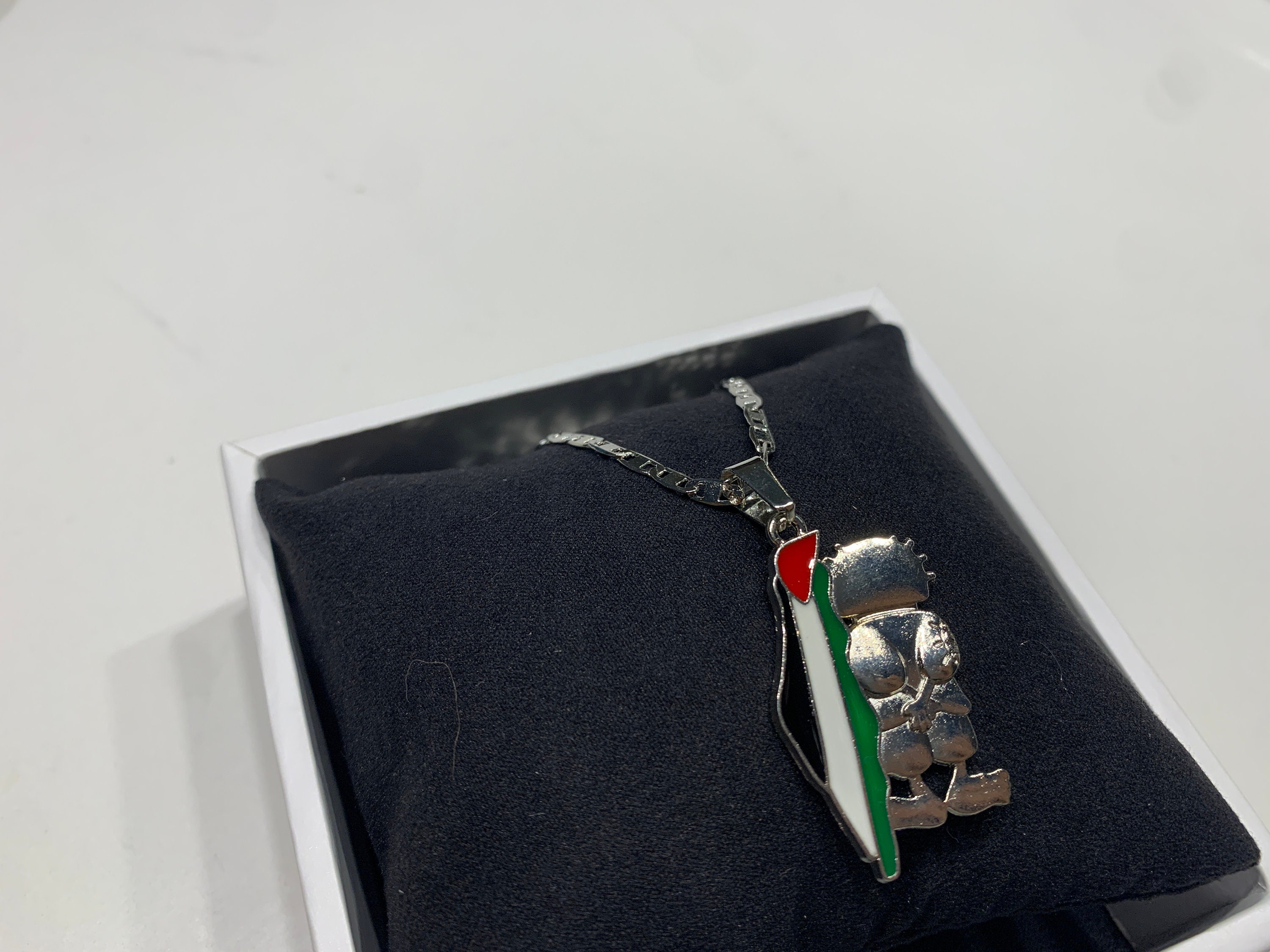 Handala Palestinian Idol Character Keffiyeh Necklace Hanthala Naji Al ...