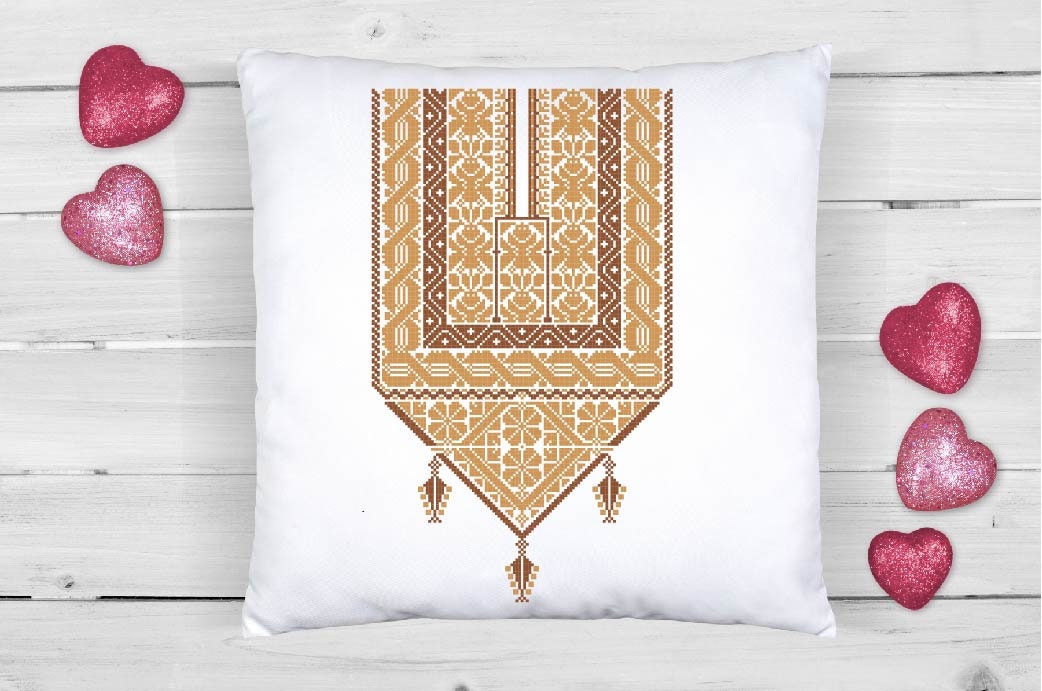 Palestinian Embroidery Motifs KABBA Qabah Pattern Fashion Ramallah City ...