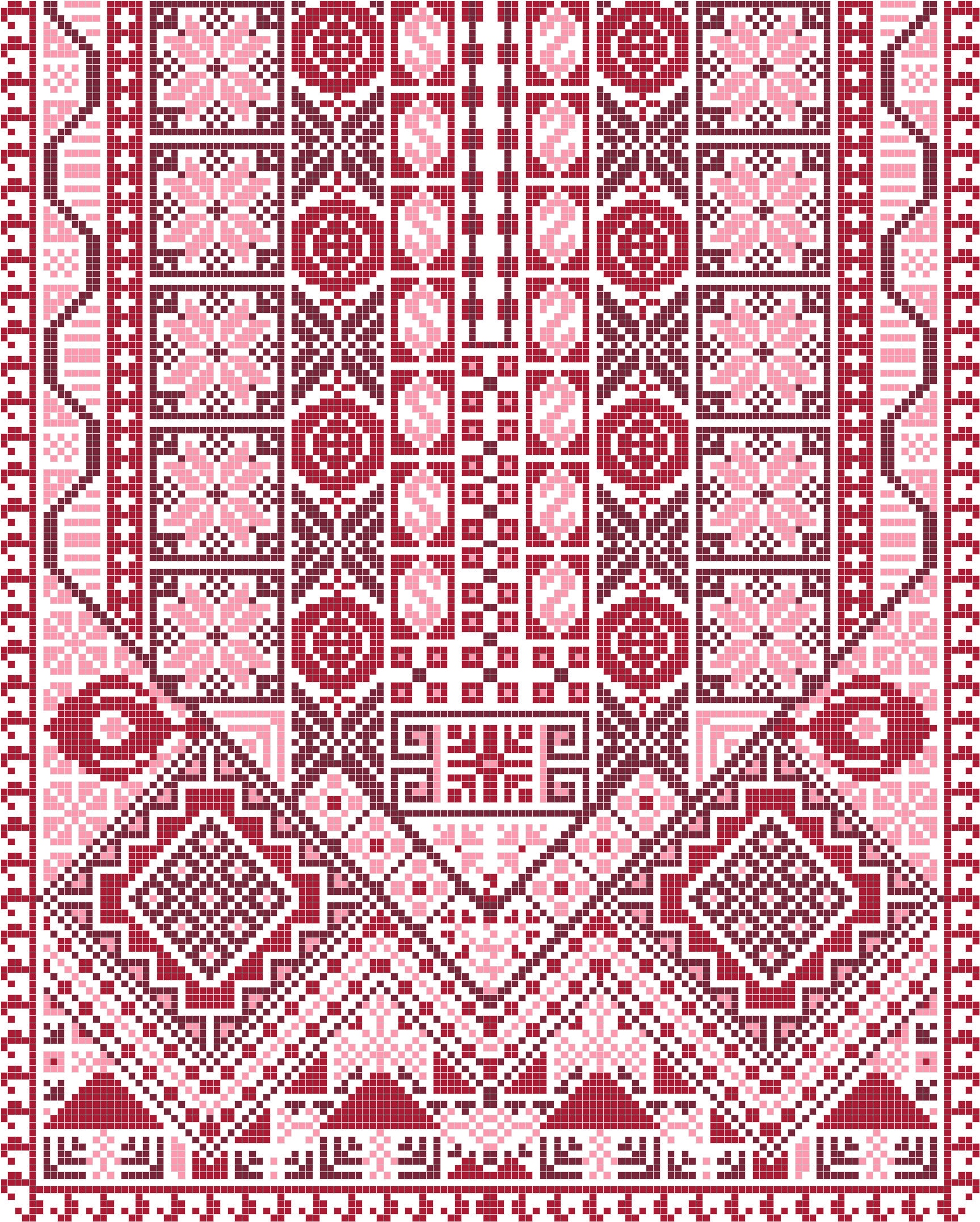 Palestinian Embroidery Motifs KABBA Qabah Pattern Fashion Al Ramla City ...