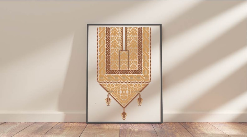 Palestinian Embroidery Motifs KABBA Qabah Pattern Fashion Ramallah City ...