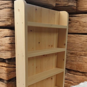 Rustic Wooden Rack, Rustic Spice Rack, Farmhouse Wall Shelf, Wall ...