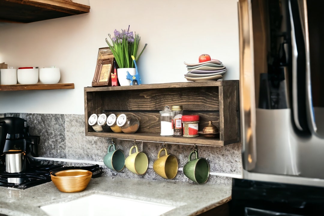 Rustic Decorative Wall Storage Shelf Box - Etsy UK