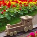 Wooden Train Planter: Outdoor Herb & Flower Carriages - Etsy UK