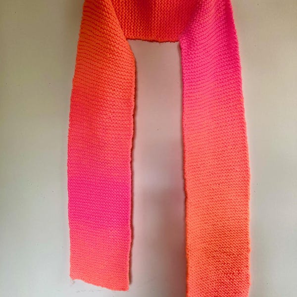 Neon Pink Scarf - Etsy