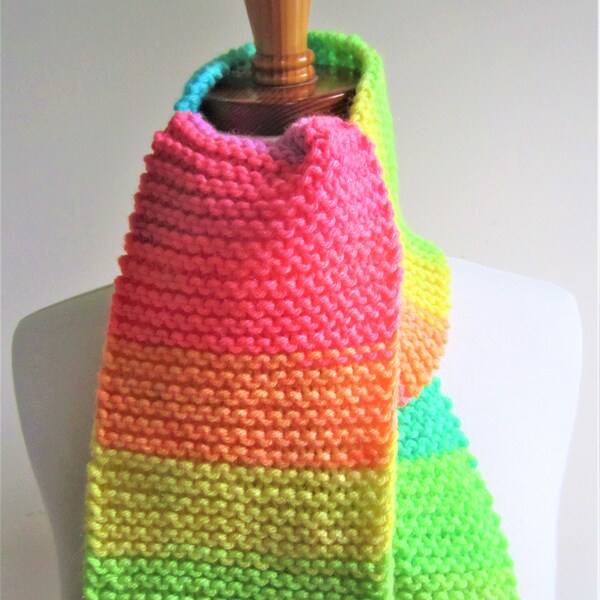 Neon Scarf - Etsy