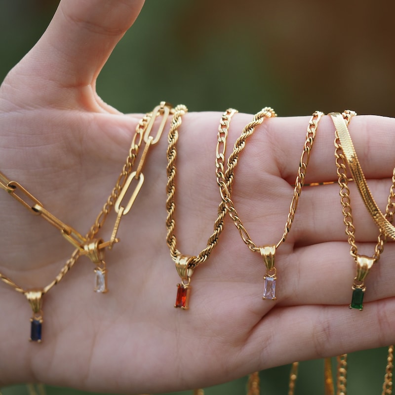 Gold Necklace - Etsy