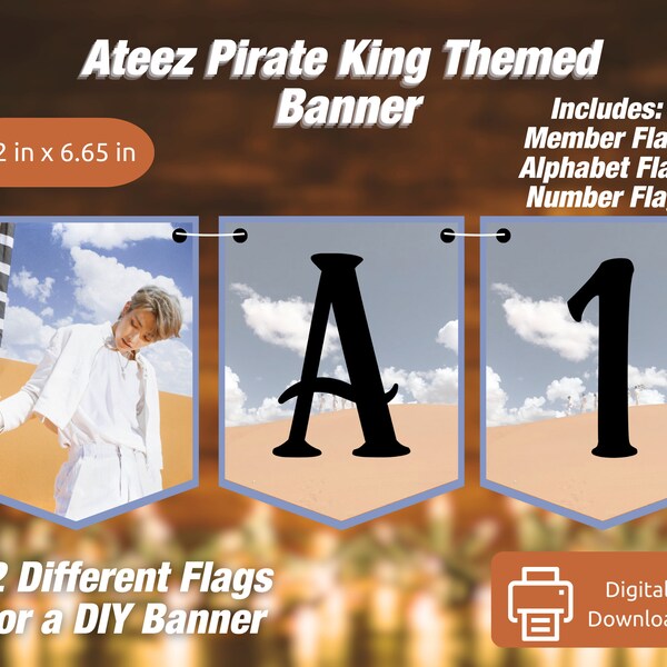 Ateez Banner - Etsy