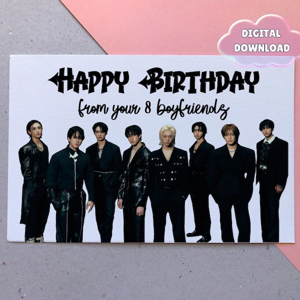 Stray Kid Birthday Card - Etsy