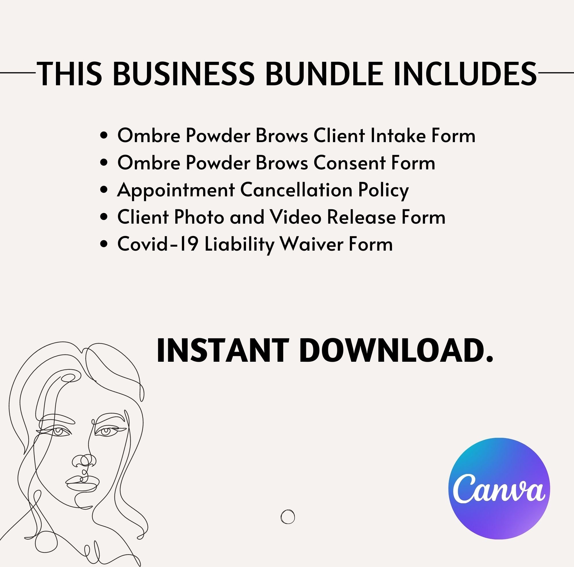 Ombre Brown Consent Forms . Ombre Brown Client Intake Form ...