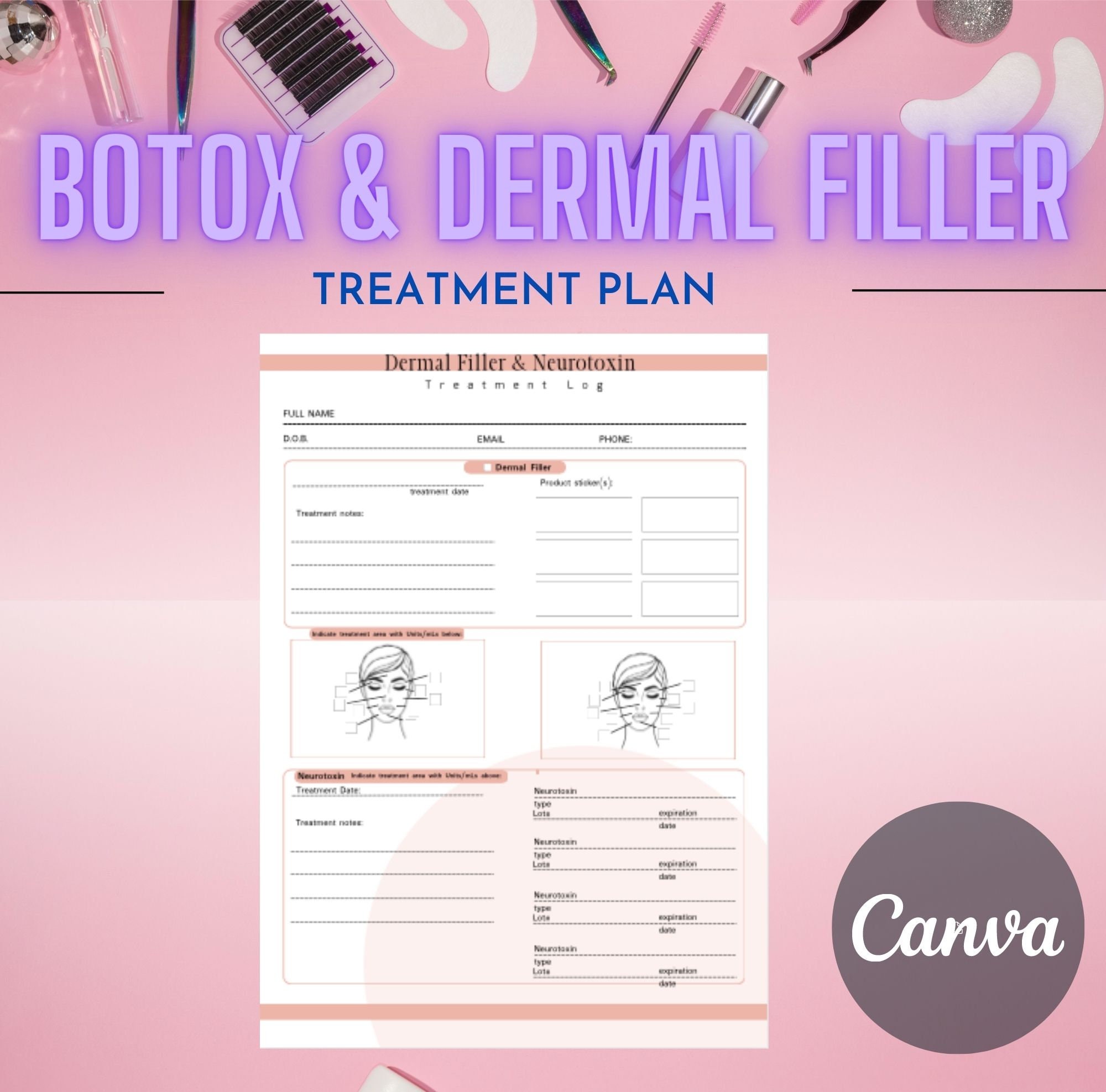 Dermal Filler Consent Forms, Botox Informed Consent Form, Filler ...