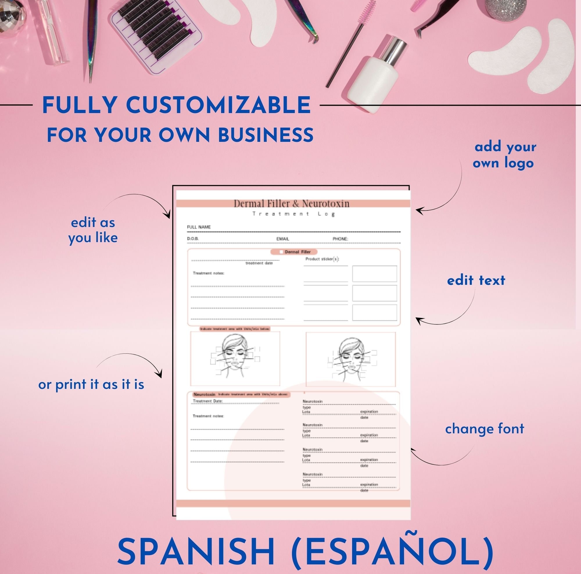 Formulario De Consentimiento Para Botox Y Rellenos, Formulario De ...