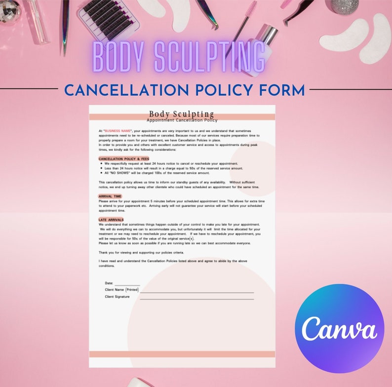 Editable Body Sculpting Forms, Body Sculpting Consultation Form, Body ...