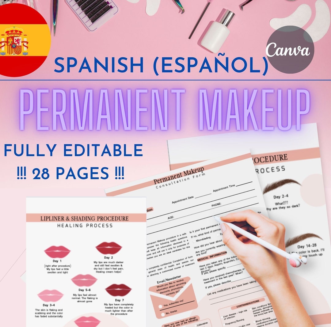 Formularios De Maquillaje Permanente - Formularios Editables ...