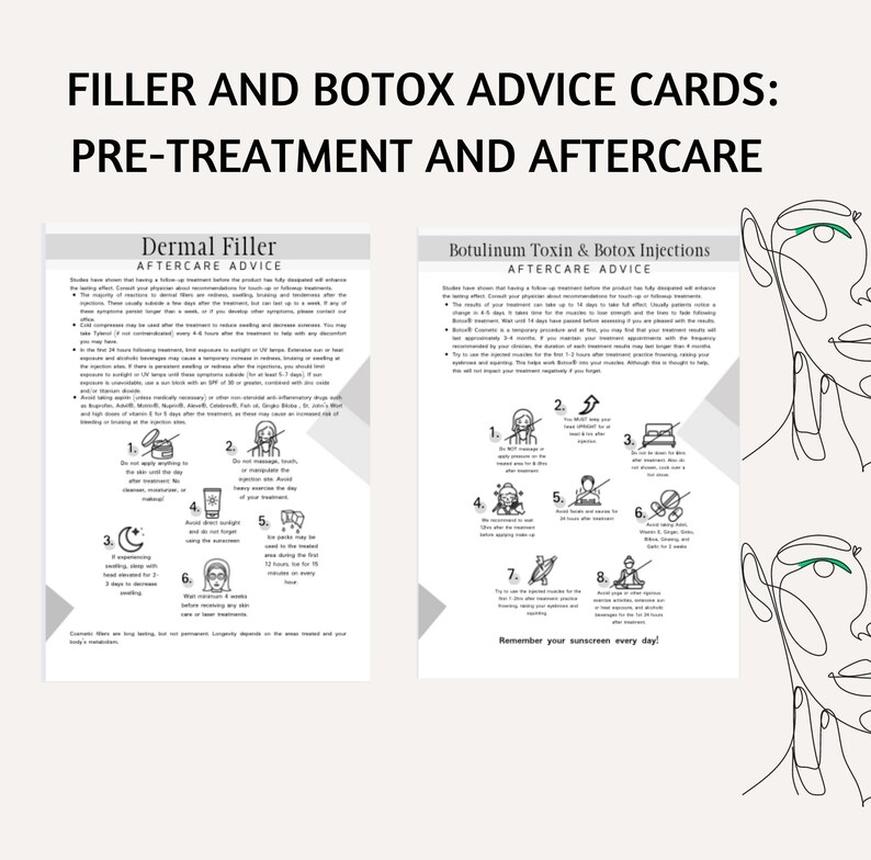 Dermal Filler Consent Forms Botulinum Toxin Consent Form Etsy