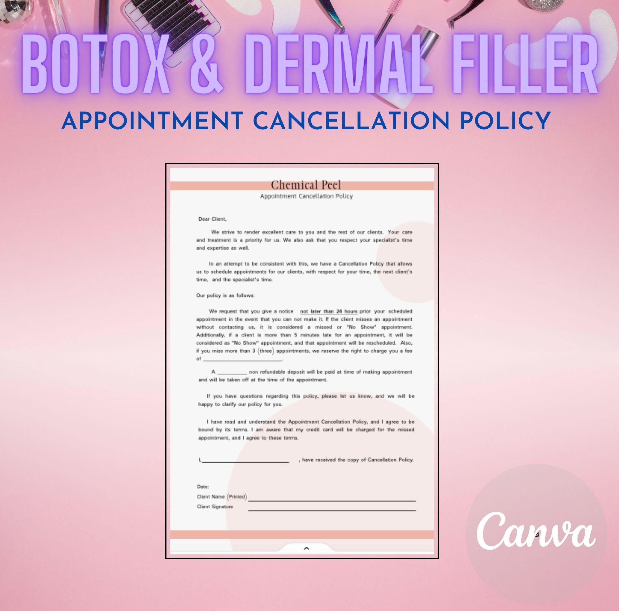 Formulario De Consentimiento Para Botox Y Rellenos, Formulario De ...