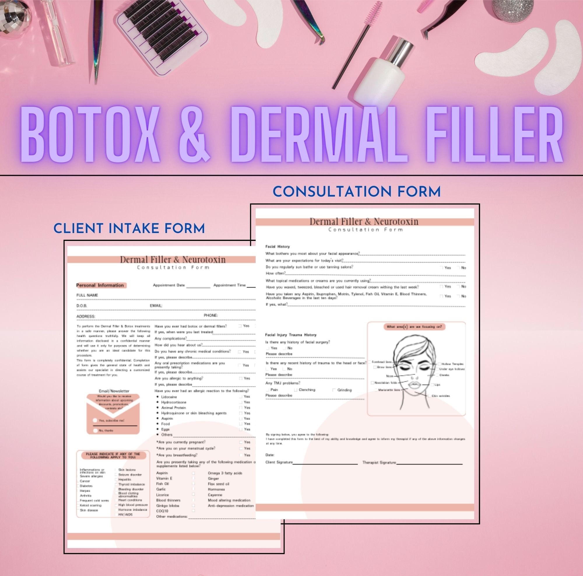 Formulario De Consentimiento Para Botox Y Rellenos, Formulario De ...