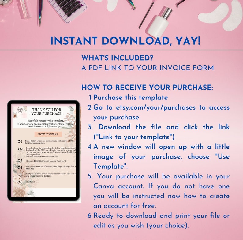 Plantilla editable de factura. Factura de formulario de pedido ...