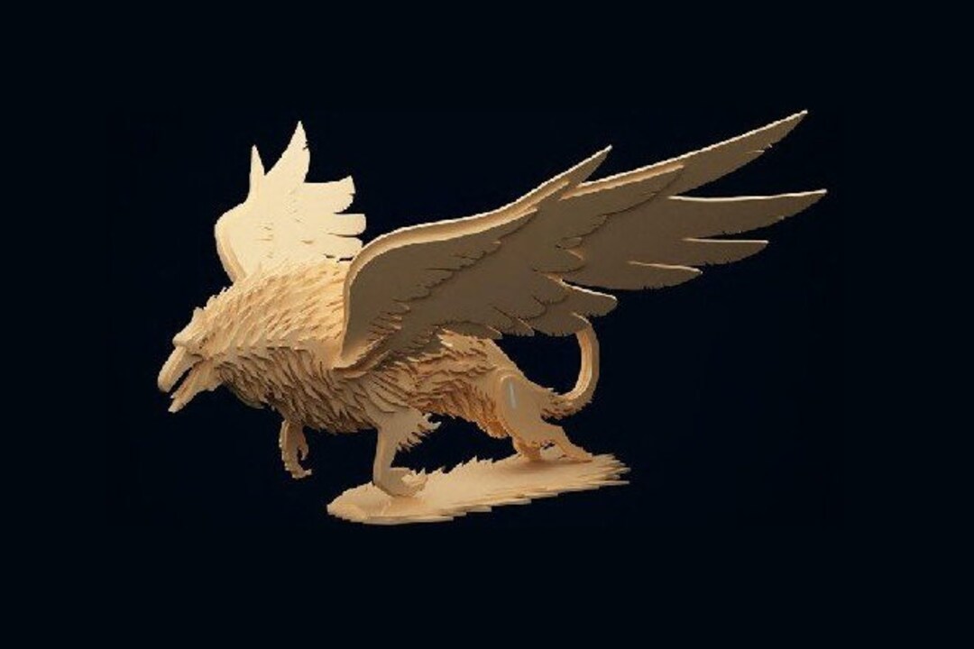 Griffin Wood Steel CNC DXF File Laser , Plasma Cuting - Etsy