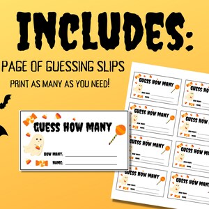 Guess How Mandy Candies Printable Poster for Halloween Party Games - Etsy