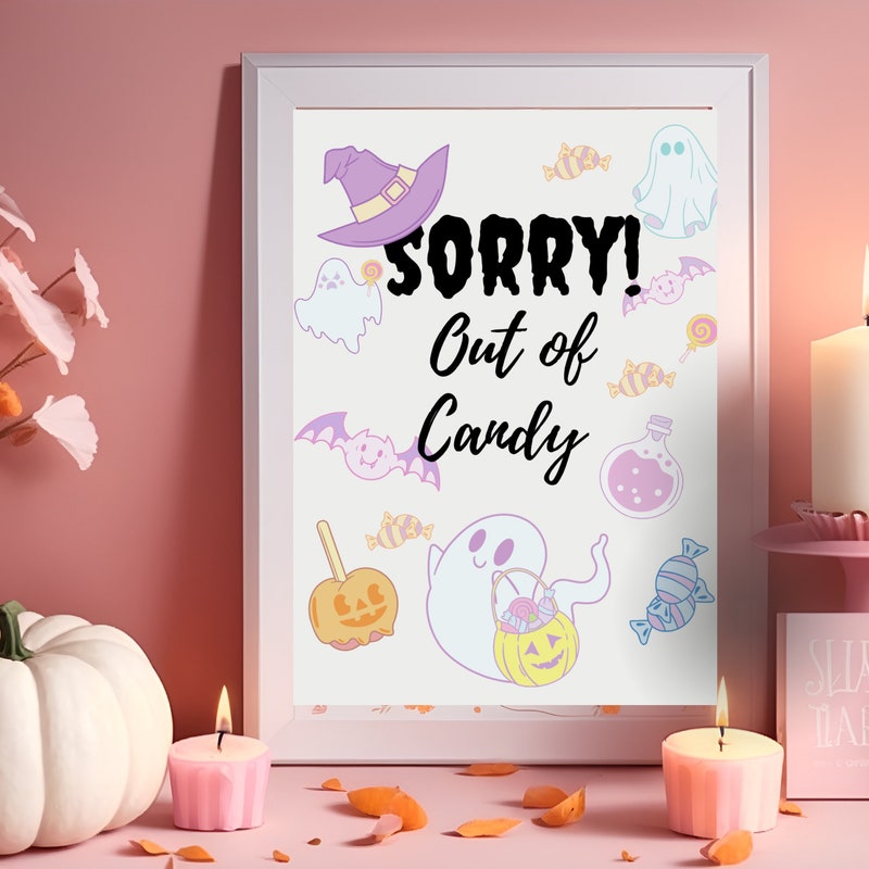 Sorry No Candy Sign - Etsy