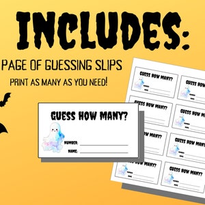 Guess How Many? Printable Poster for Halloween Party Games - Etsy