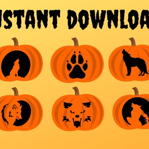 Wolves and Werewolves Pumpkin Carving Stencils for Halloween | 12 ...