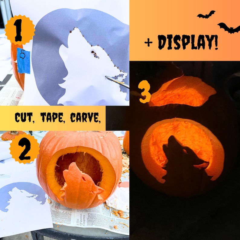 Alien Pumpkin Carving Stencil | 1 Unique Space Halloween Jack O'lantern ...