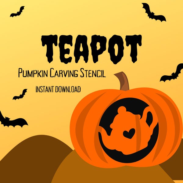 Halloween Teapot - Etsy