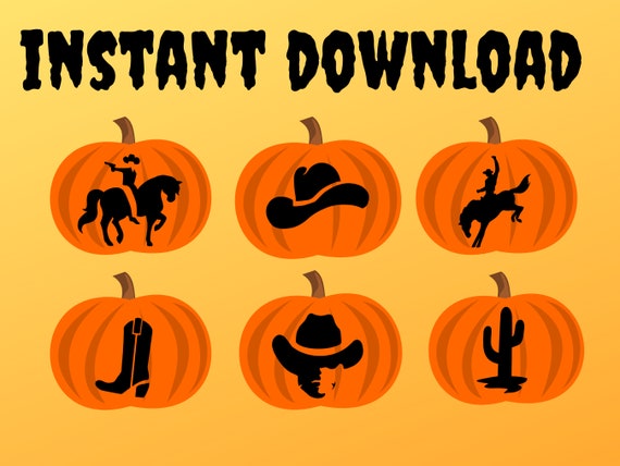 Cowboy Pumpkin Carving Patterns These Pop Culture Halloween Pumpkin
