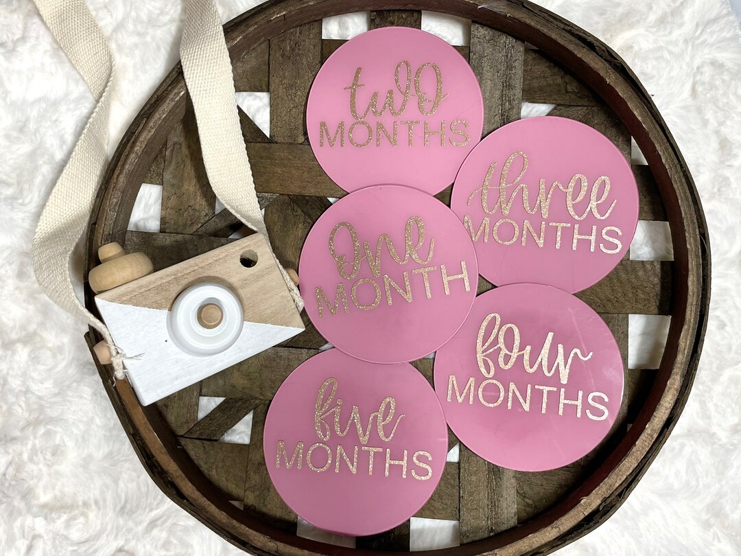 Custom Baby Acrylic Milestone Rounds Baby Shower Gift Baby - Etsy