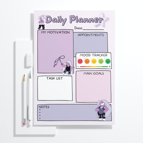 Daily Planner Steven Universe Themed V3.0 Amethyst - Etsy