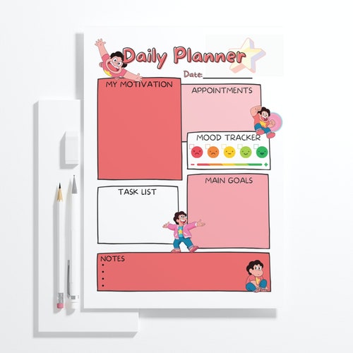 Daily Planner Steven Universe Themed V3.0 Amethyst - Etsy